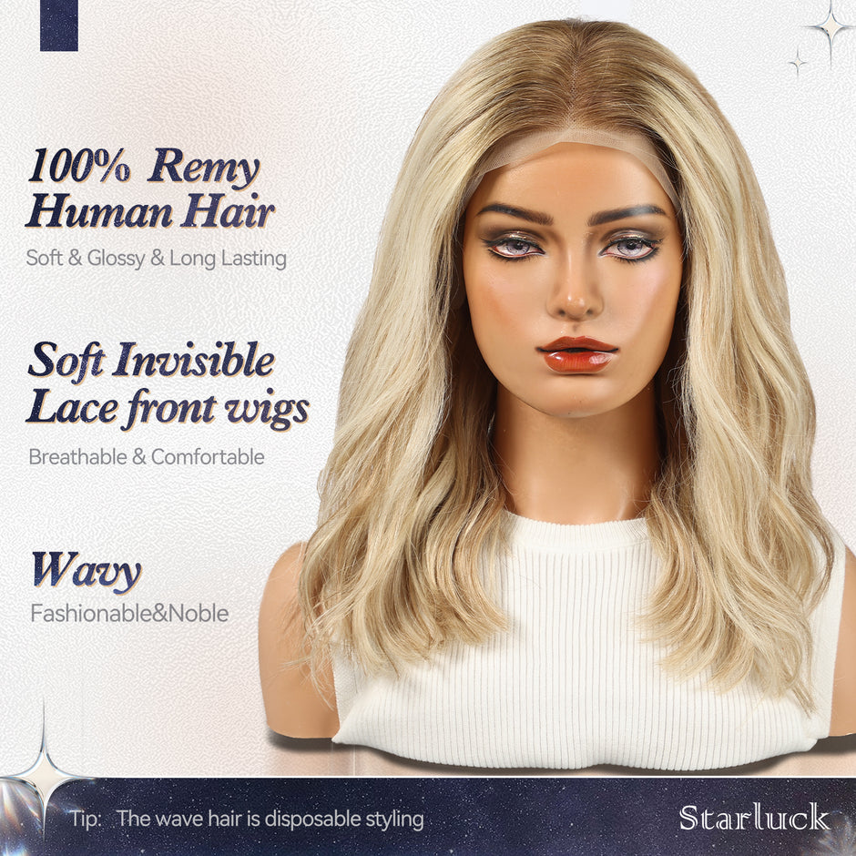 Starluck Wig: Human Hair Wig,Human Hair Topper, Lace Front wig